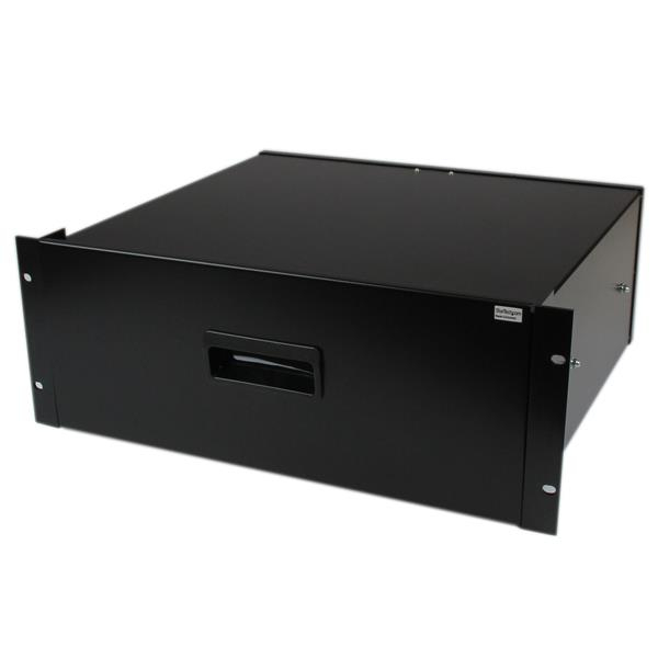 StarTech.com 4U Black Steel Storage Drawer for 19in Racks and Cab