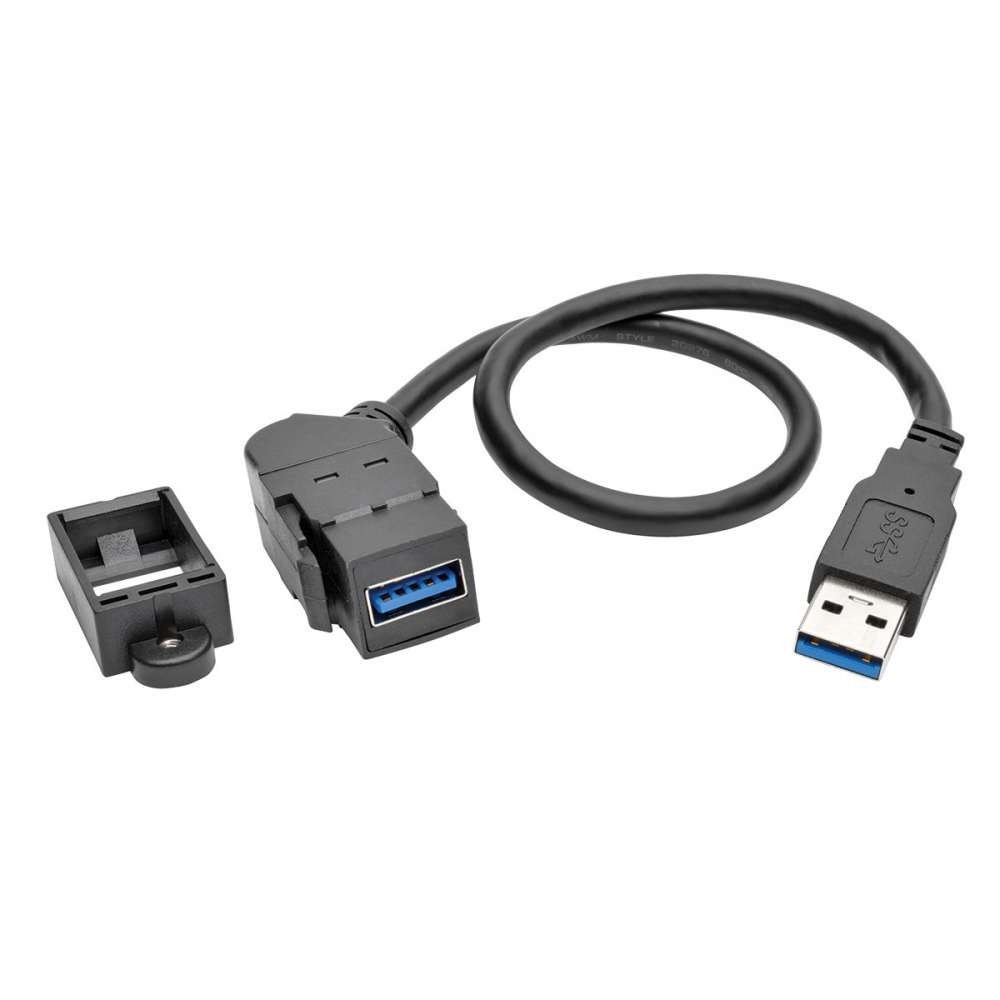 Tripp Lite USB 3.0 All-in-One Keystone/Panel Mount Extension Cabl