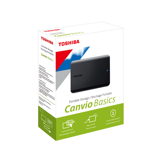 Toshiba Canvio Basics external hard drive 4000 GB Black