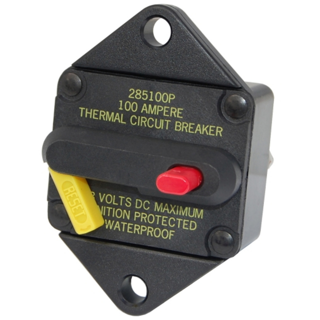 Blue Sea 7088 120 Amp Circuit Breaker Panel Mount 285 Series